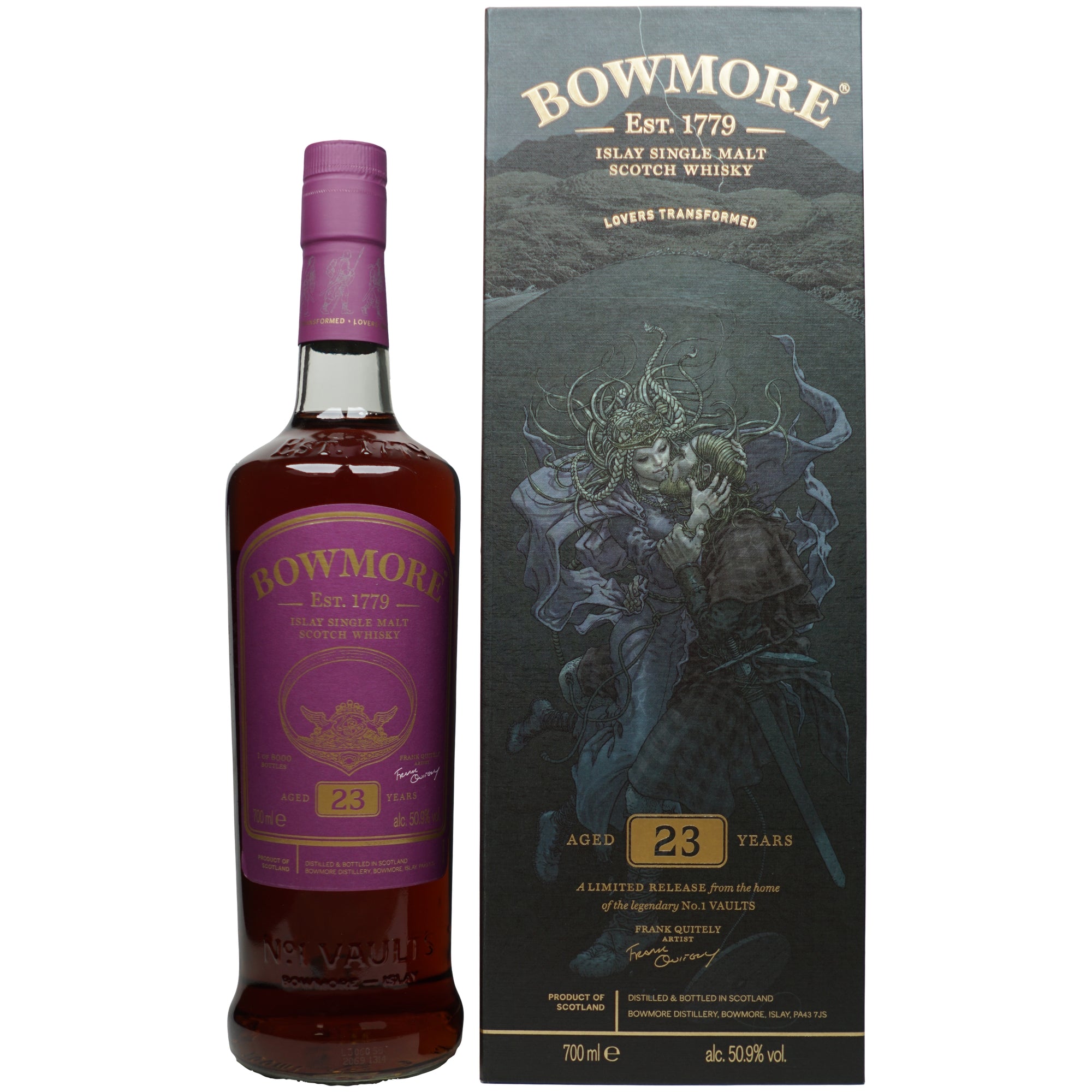 Bowmore 23 Jahre - Frank Quitely - Lovers Transformed – Whisky Agents